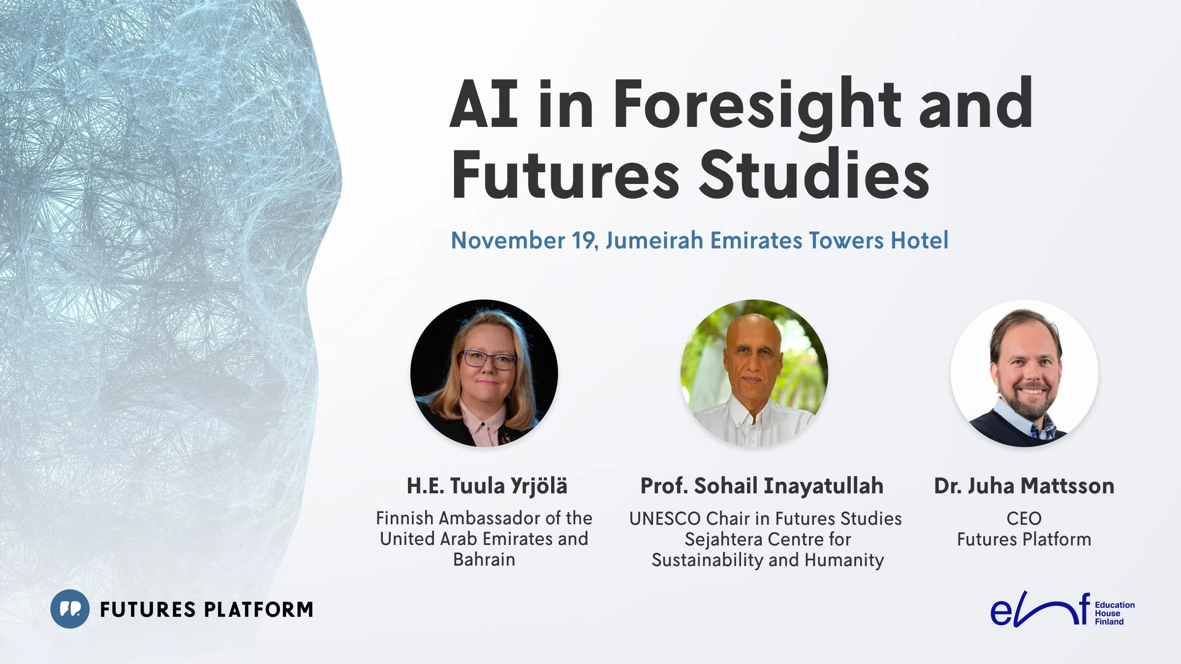 AI in Foresight and Futures Studies event in Dubai, 19 November 2024 ...