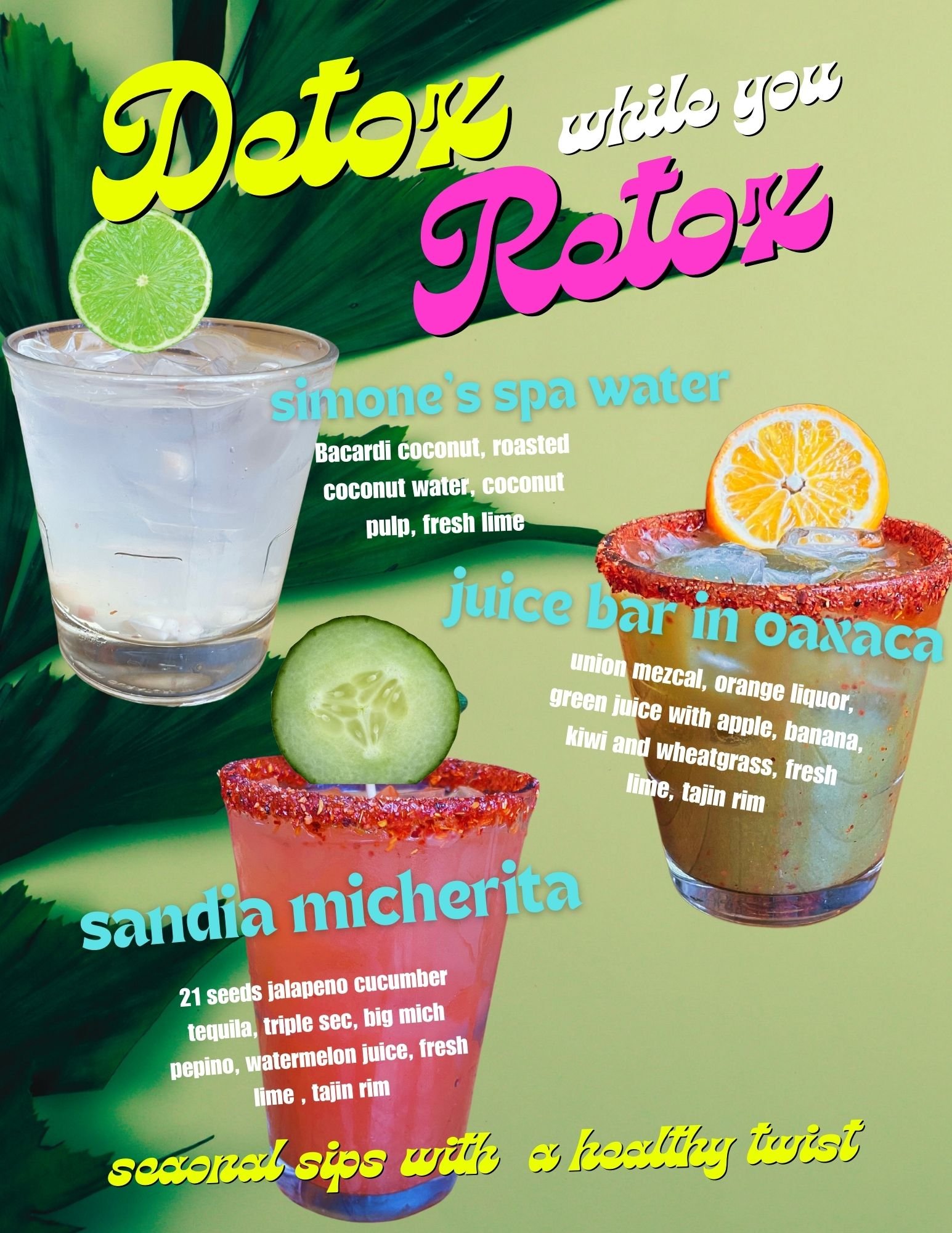 Menu — Simone's Bar