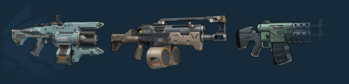 Weapons — SquadBlast: Multiplayer Side-scroller Shooter by ULTRAHORSE