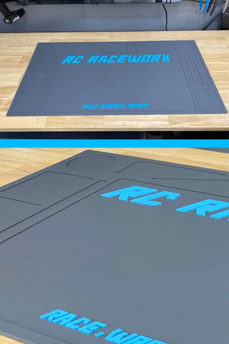 RC Raceworx Flight Deck Pit Mat 23x48 - Gray and Black — RC Raceworx ...