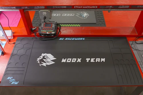 RC Raceworx Flight Deck Pit Mat 23x48 - Gray and Black — RC Raceworx ...