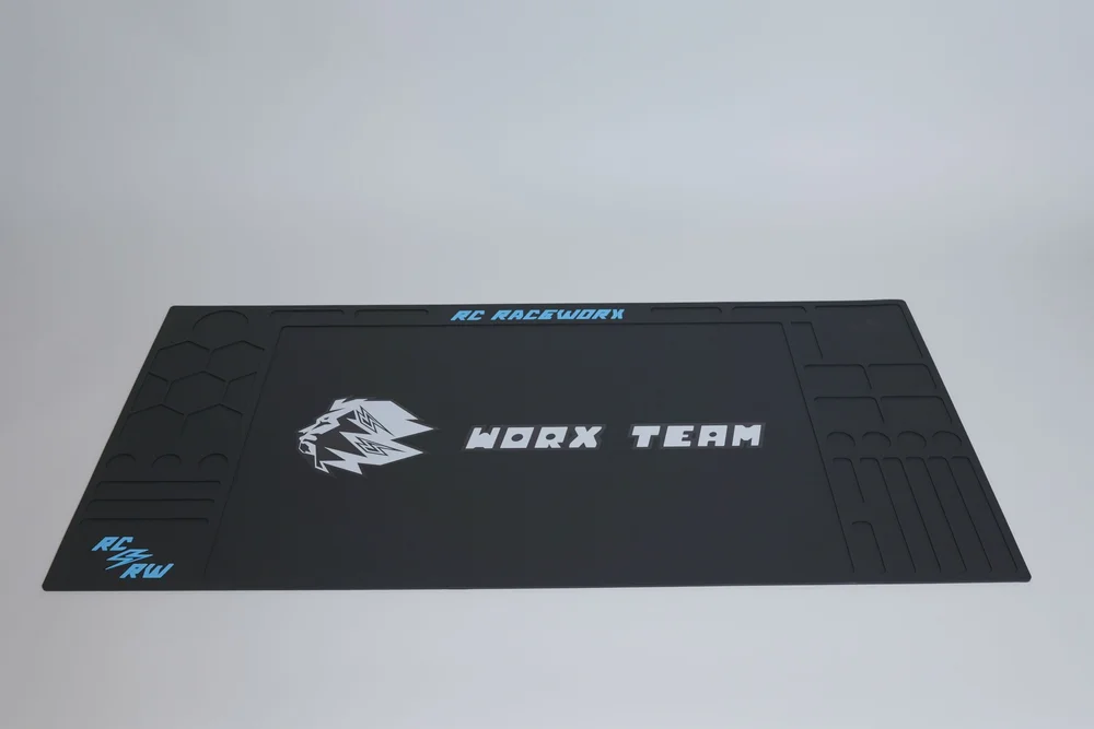 RC Raceworx Flight Deck Pit Mat 23x48 - Gray and Black — RC Raceworx ...