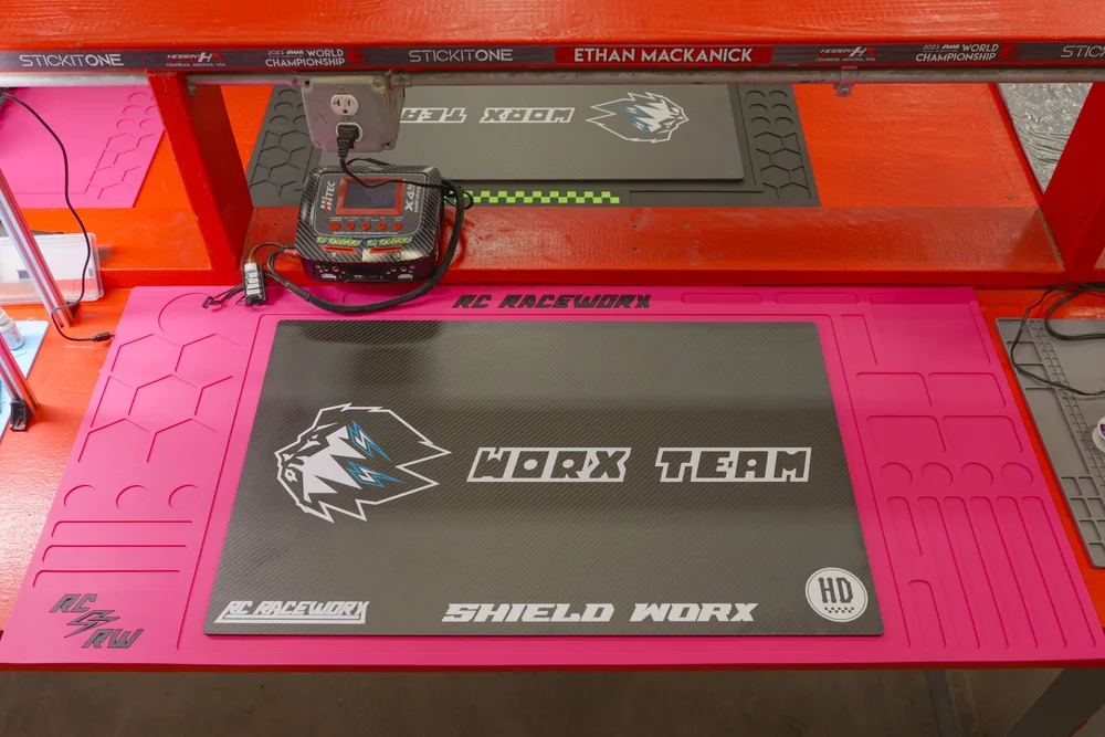 RC Raceworx Flight Deck Pit Mat 23x48 - Gray and Black — RC Raceworx ...