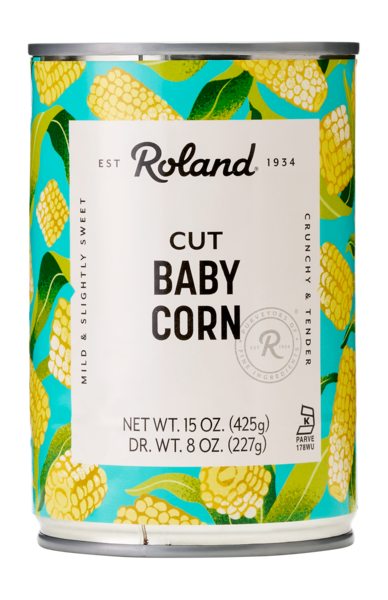 Baby Corn Packaging Illustration for Roland Foods — Sandra Neuditschko