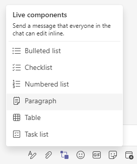First look at live components in Teams — Bright Ideas Agency