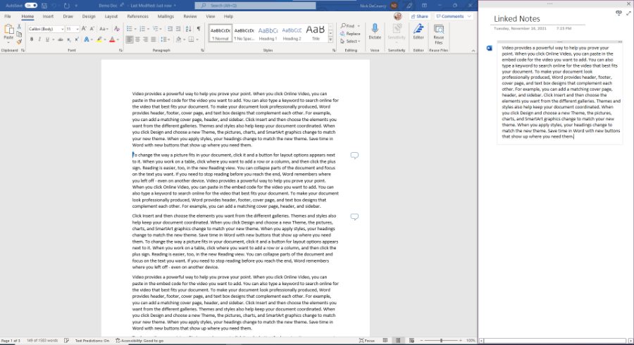 OneNote Linked Notes — Bright Ideas Agency