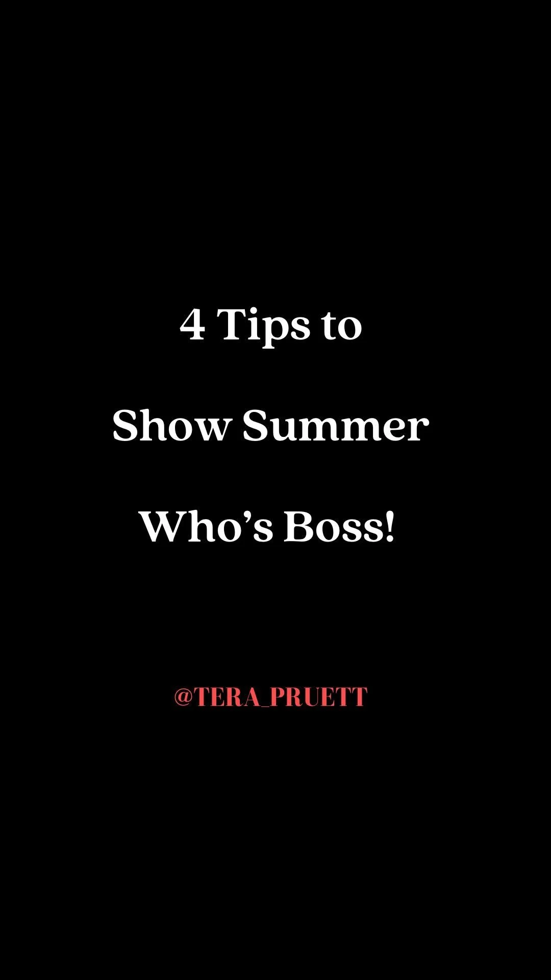 Tera Pruett - Unstoppable AVL