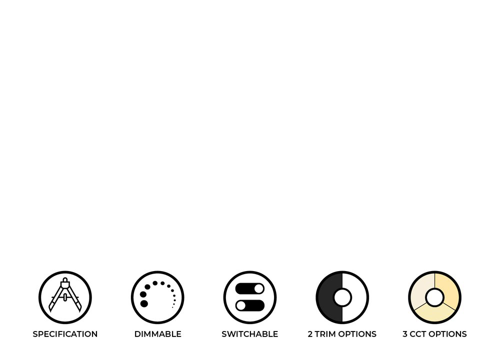 U Technology - Ultra-Slim | 4 inch Surface mount LED downlights
