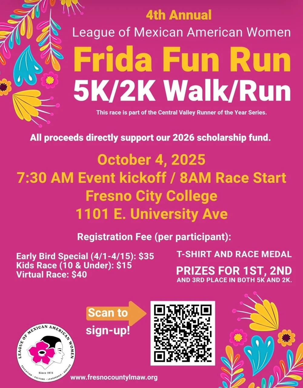Frida Fun Run — League of Mexican American Women