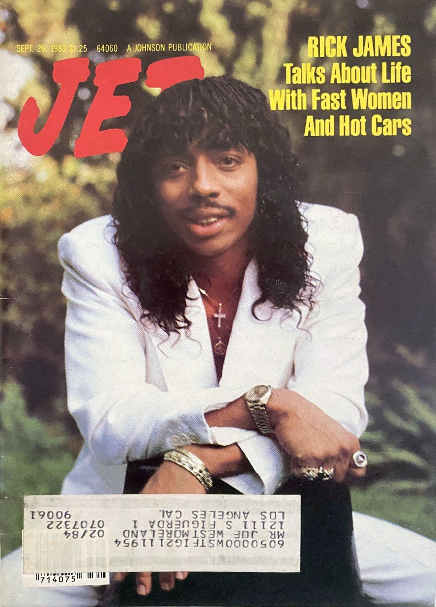 Rick James 80s 1983 Rick James Jet Magazine — Antique Black