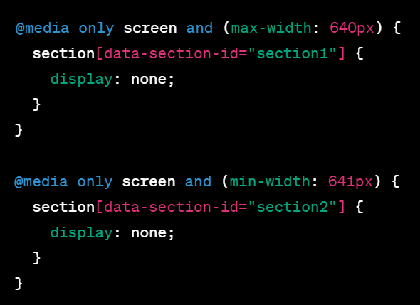 How to hide Sections on mobile or desktop — by CAROLINE BERTSCHI