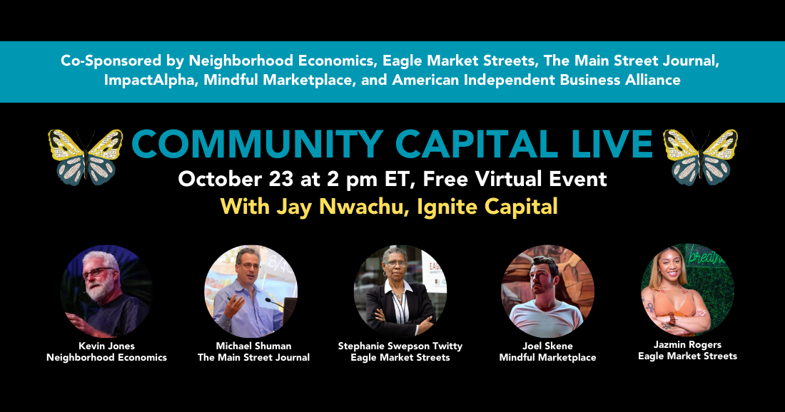 Community Capital Live: Jay Nwachu of Ignite Capital — The Main Street ...