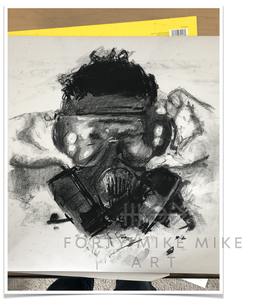 Limited Edition 'USMC" Print — Forty Mike Mike Art