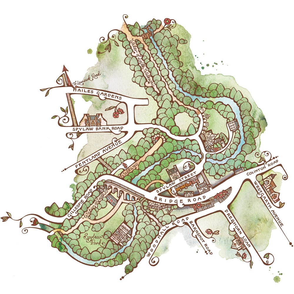 Colinton maps — Jenny Proudfoot Illustration