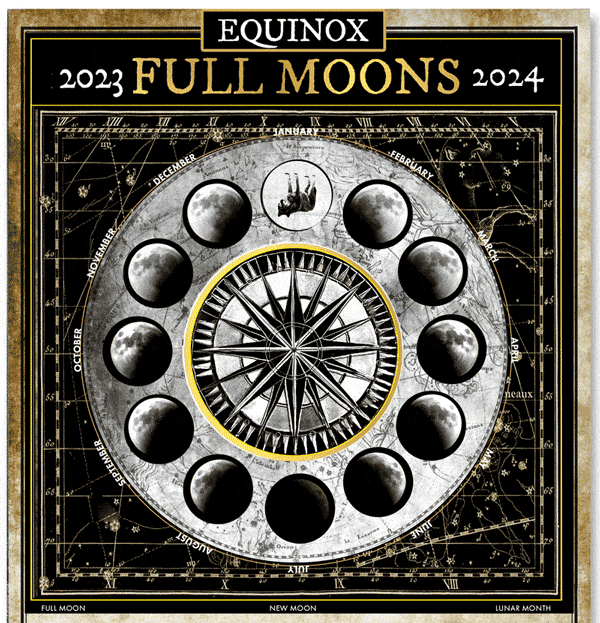 Lunar Calendar with Rotating Totem Disc – Moon Ritual Fire Rite ...