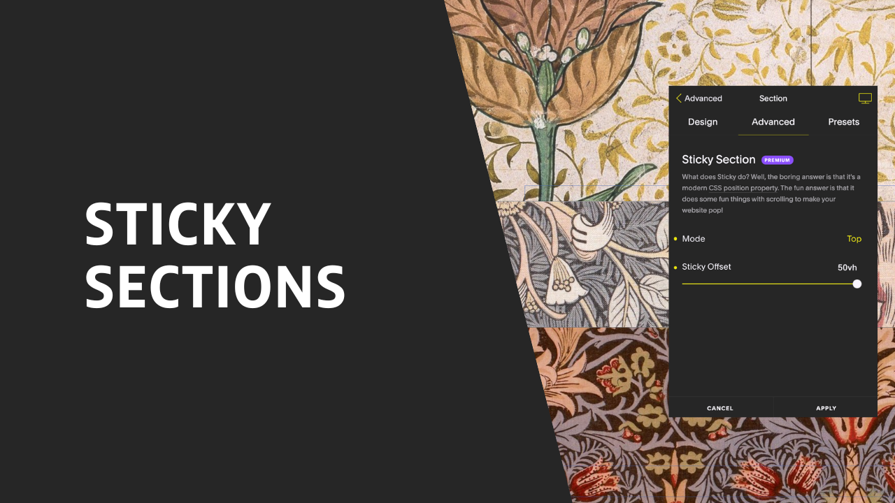 Sticky Sections — Force Majeure