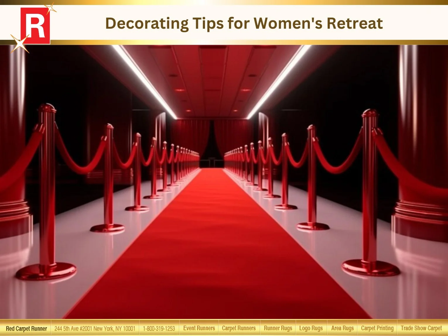 Red Carpet Runner: Red Carpet for Women's Retreat