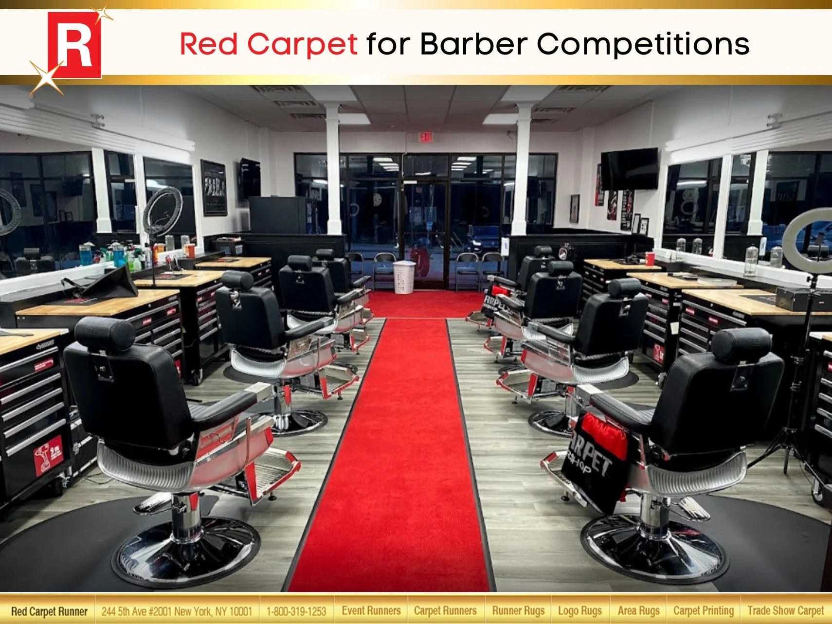 Red Carpet for Barber Competitions — Red Carpet Runner