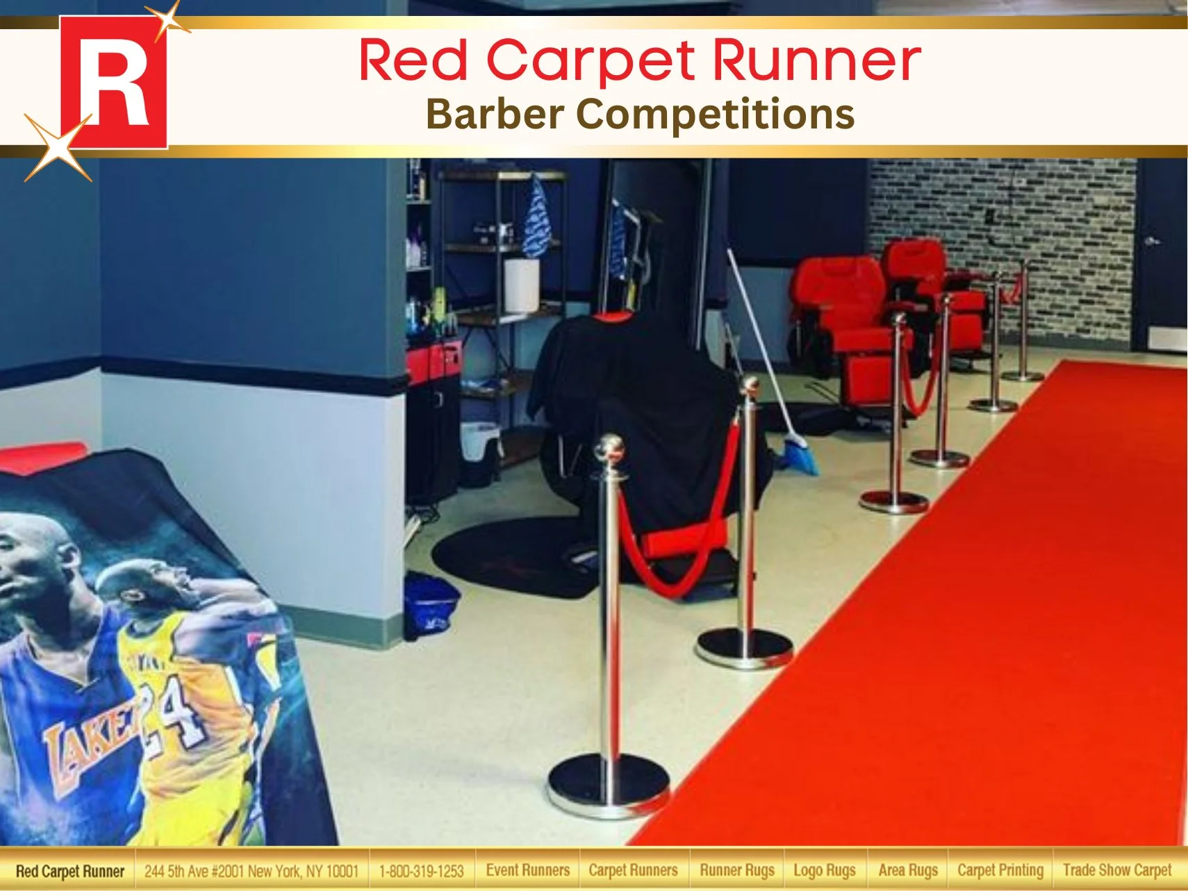 Red Carpet for Barber Competitions — Red Carpet Runner