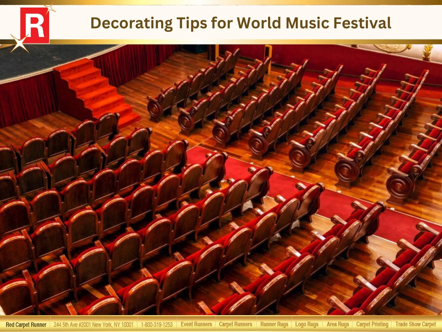 Red Carpet for World Music Festival — Red Carpet Runner