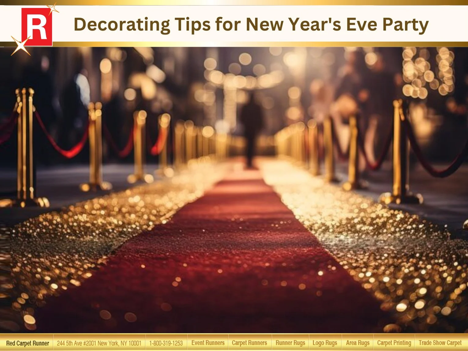 Red Carpet for New Year's Eve Party — Red Carpet Runner