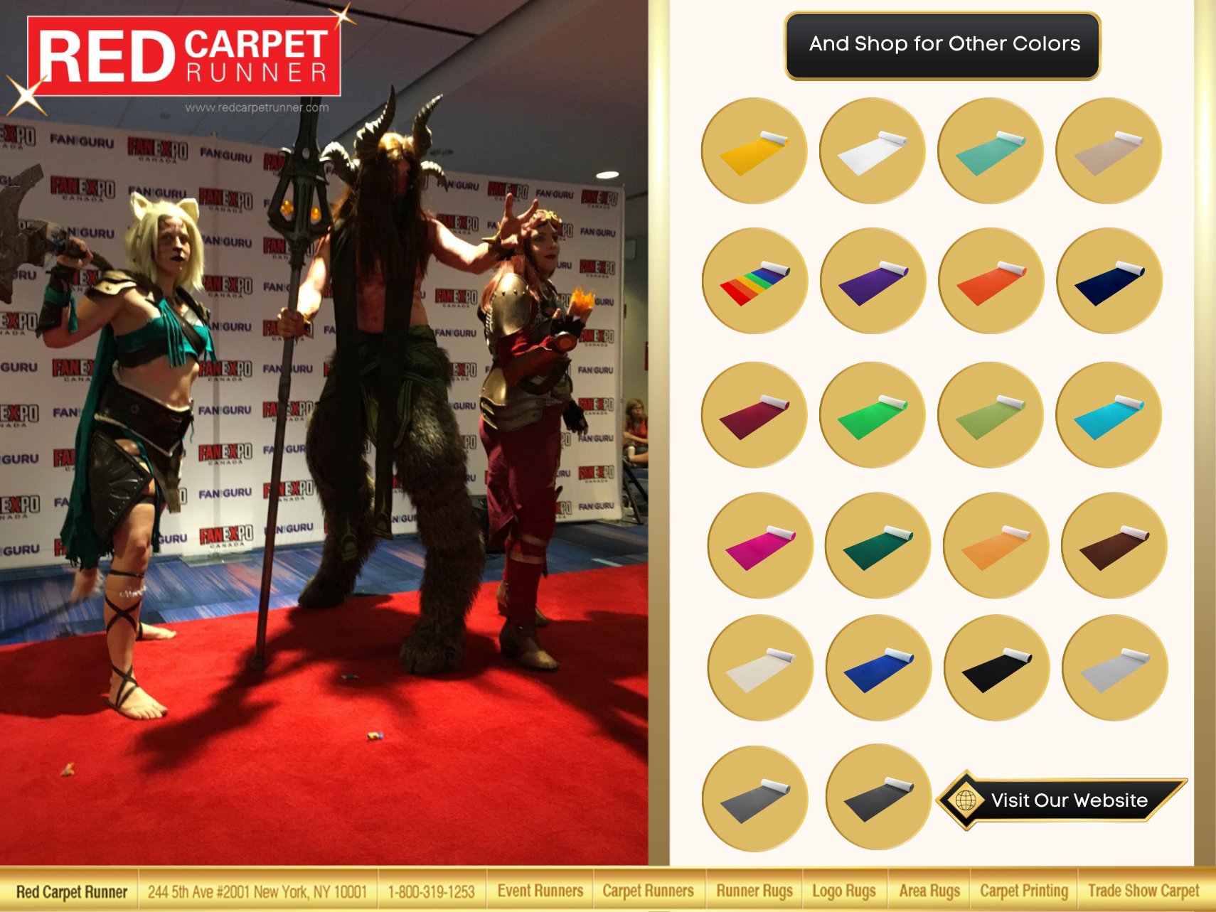 Red Carpet for Anime Cosplay Events — Red Carpet Runner