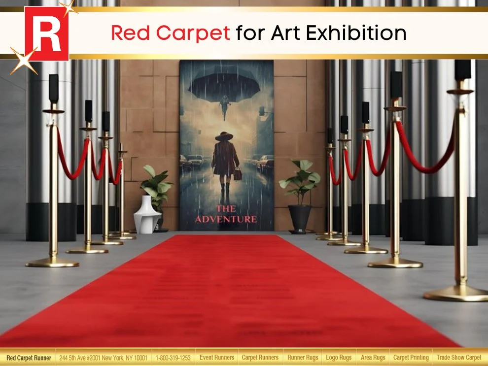 Red Carpet for Art Exhibition — Red Carpet Runner
