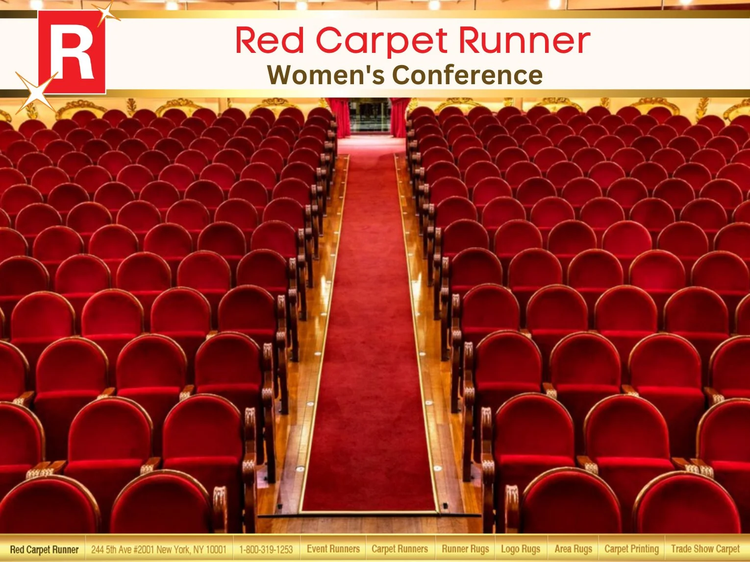 Red Carpet for Women's Conference — Red Carpet Runner
