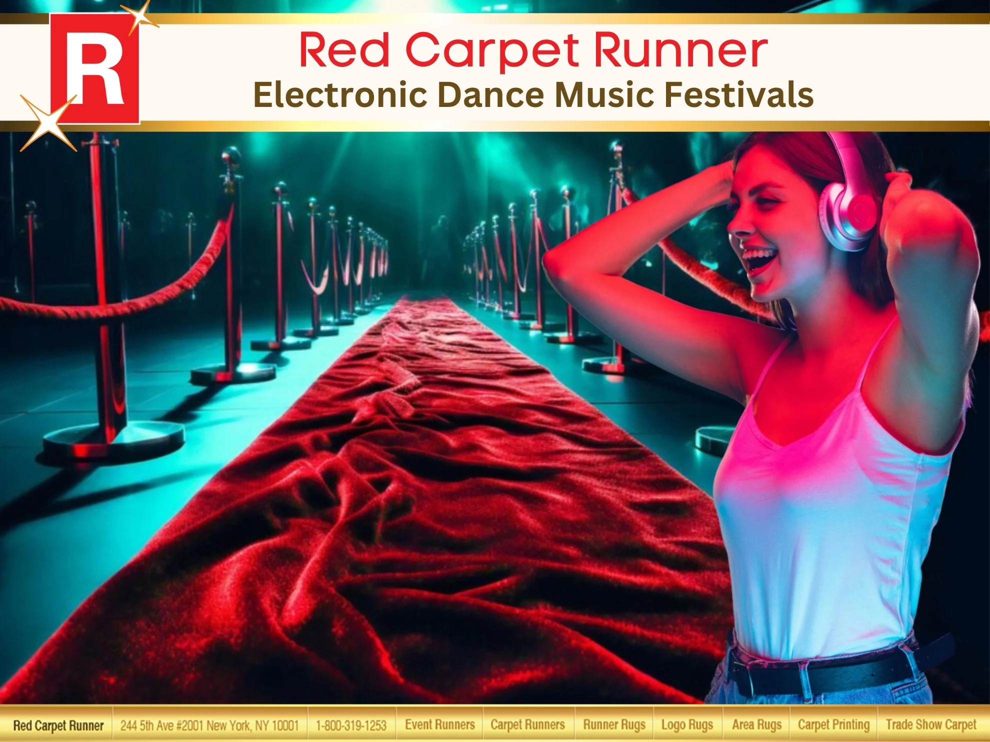 Red Carpet for Electronic Dance Music (EDM) Festivals — Red Carpet Runner