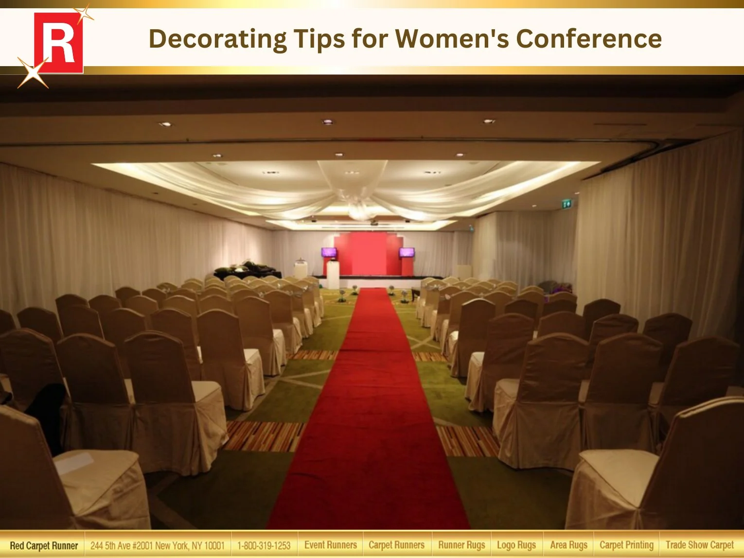 Red Carpet for Women's Conference — Red Carpet Runner