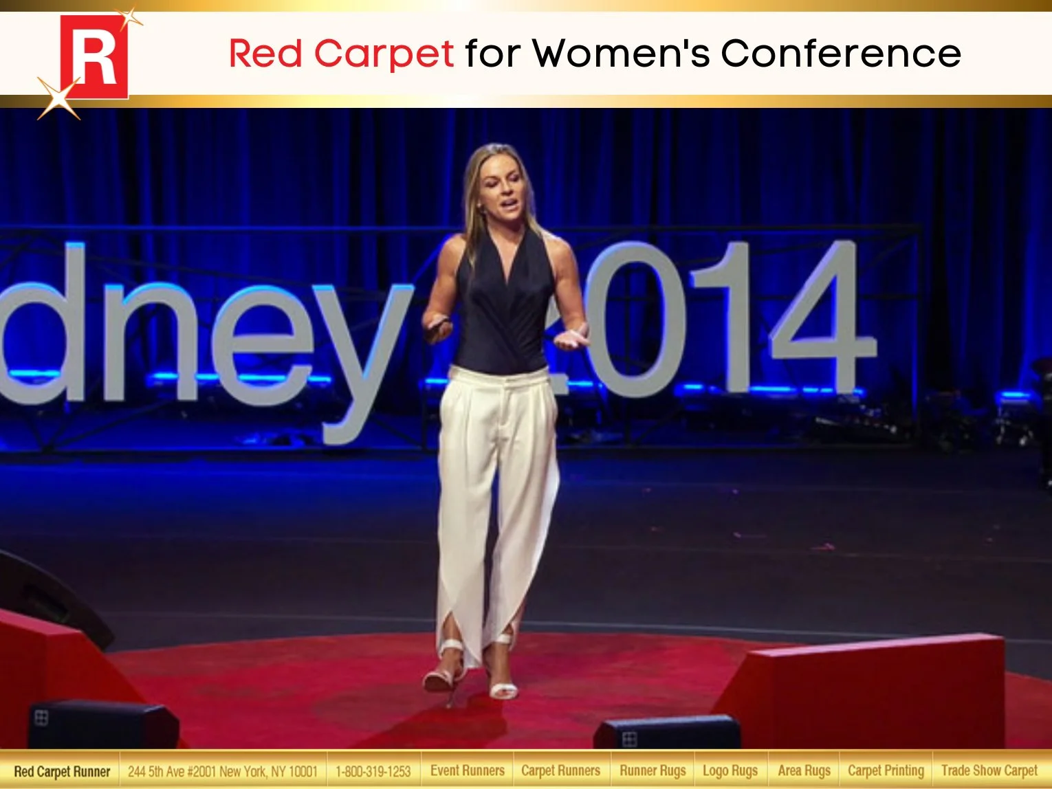 Red Carpet for Women's Conference — Red Carpet Runner
