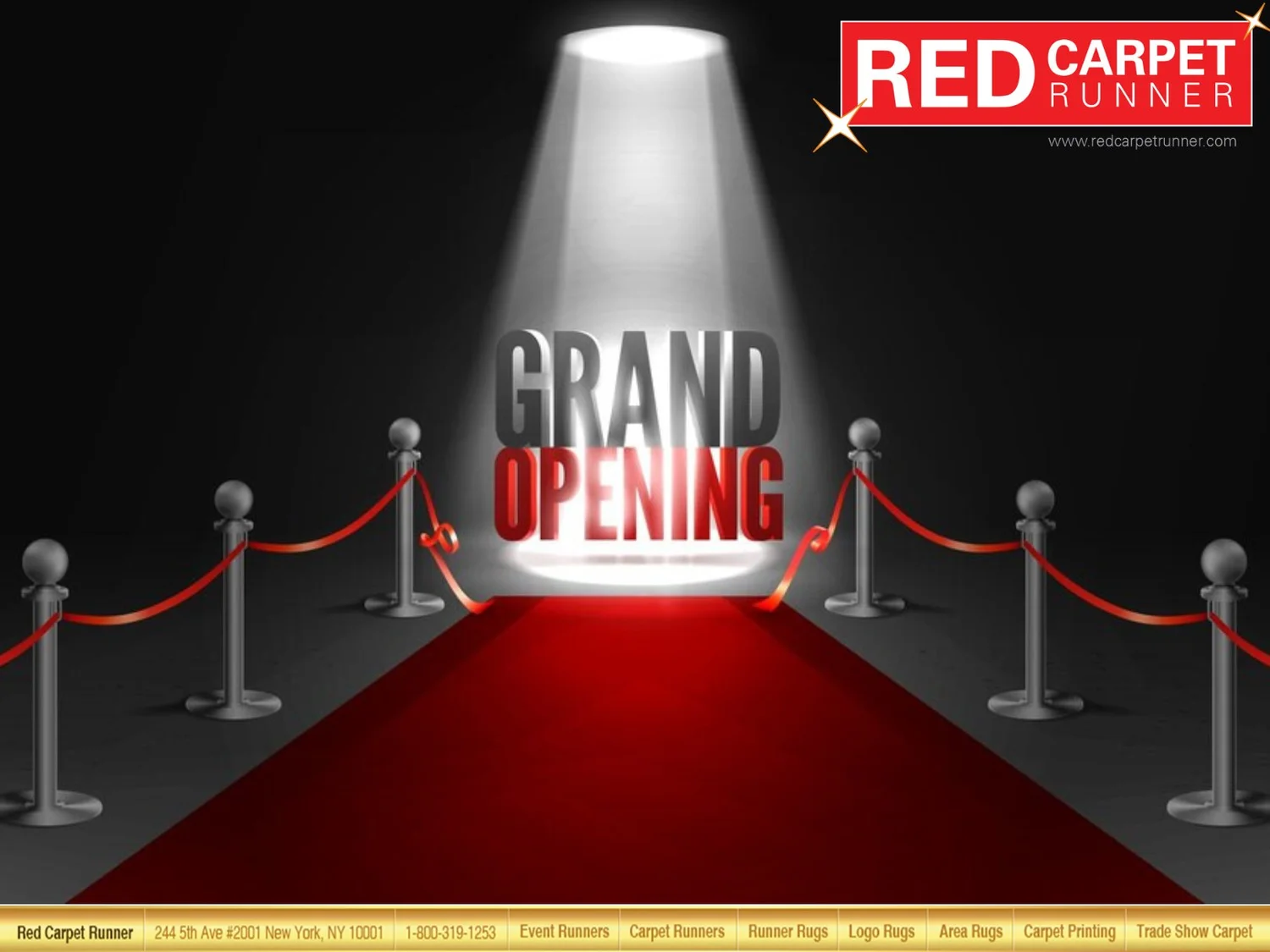 Red Carpet for Grand Opening — Red Carpet Runner