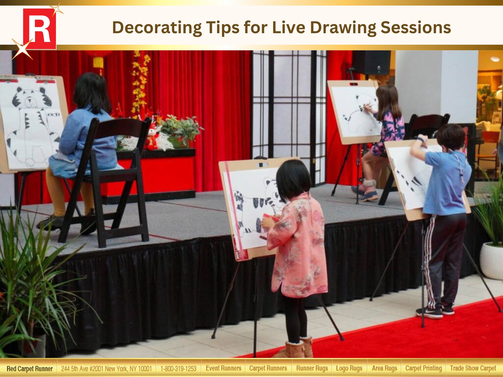 Red Carpet for Live Drawing Sessions — Red Carpet Runner