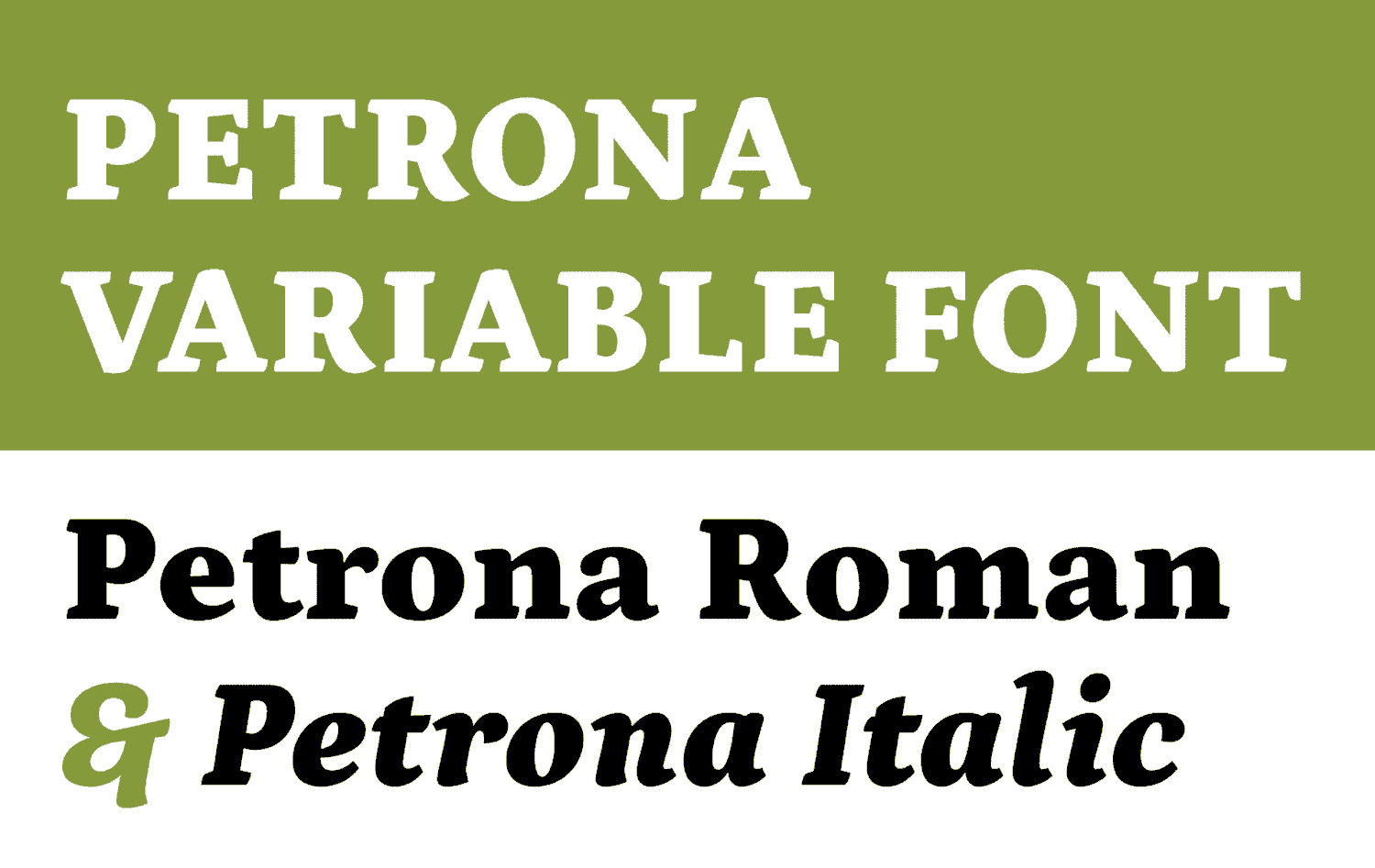 PETRONA (Google Fonts) ••• Typeface — Glyph Co