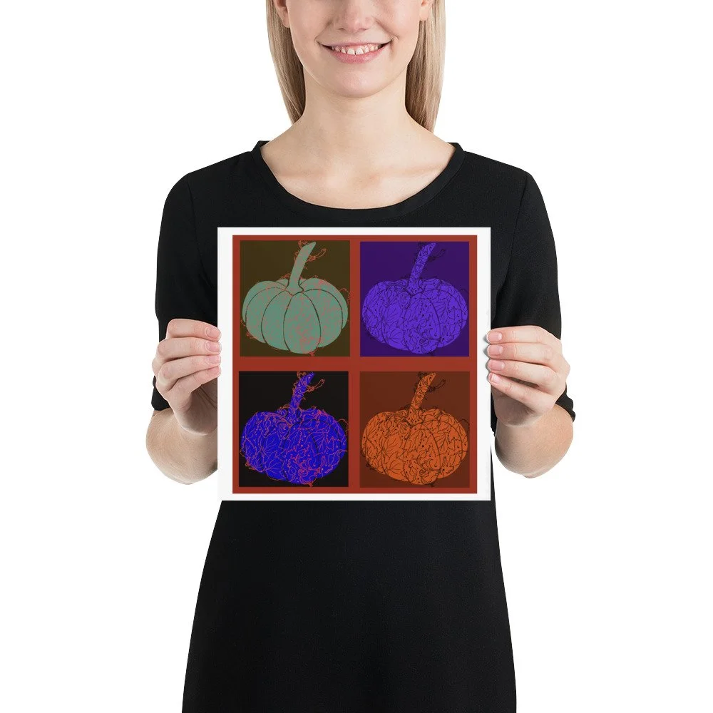 Tis the Season Pumpkins for Autumn Photo paper poster — Mary Beth ...