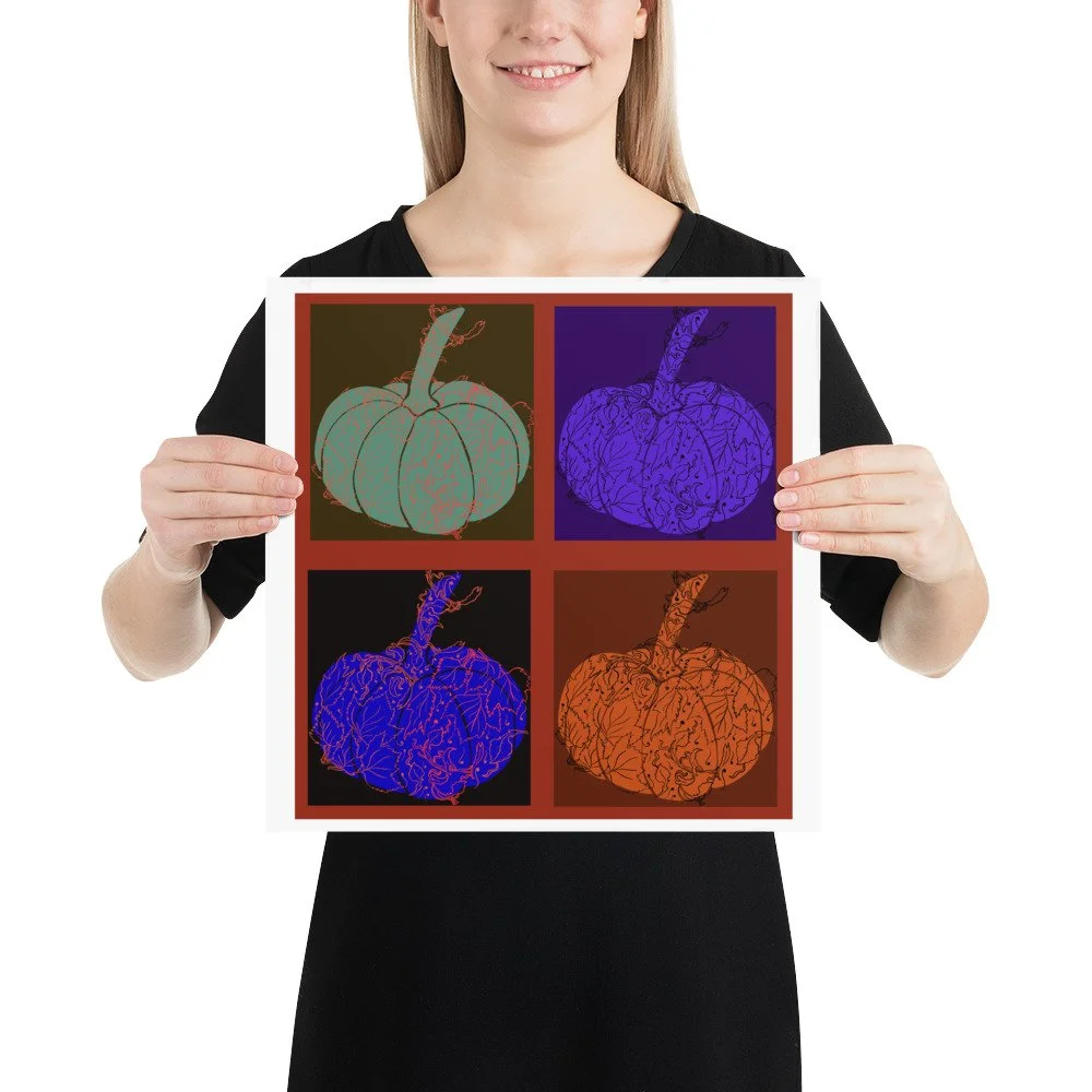 Tis the Season Pumpkins for Autumn Photo paper poster — Mary Beth ...