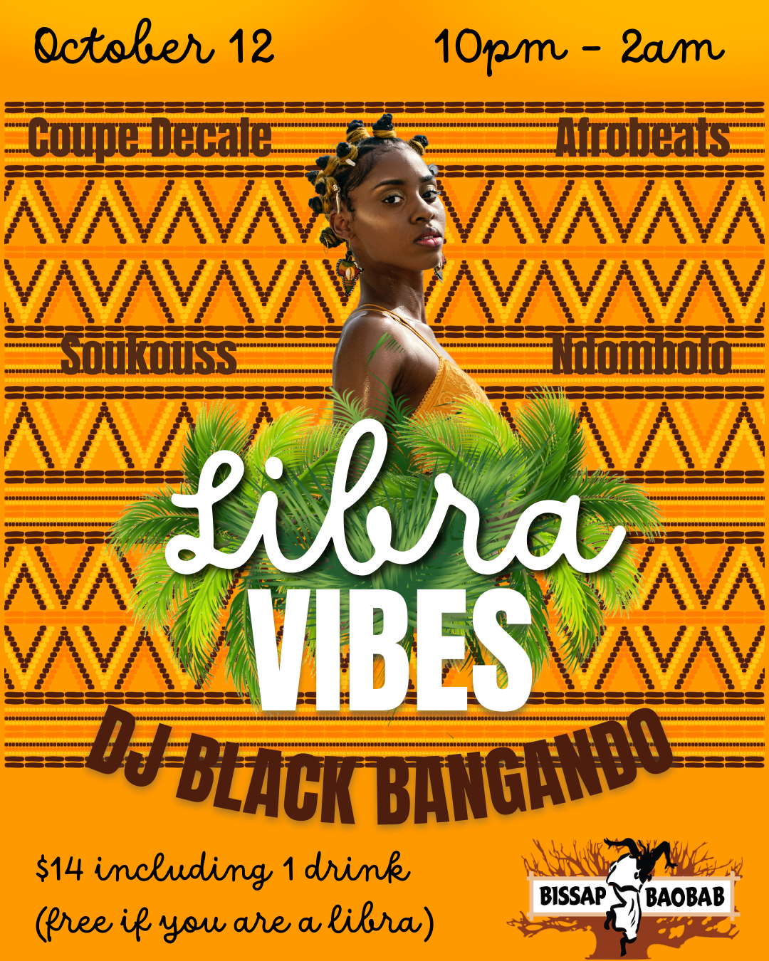 Libra Vibes: Afrobeat Dance Party — Bissap Baobab Village