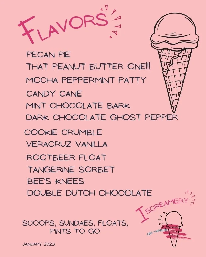 ISCREAMERY Gig Harbor Ice Cream Shop Gig Harbor Ice Cream Shop