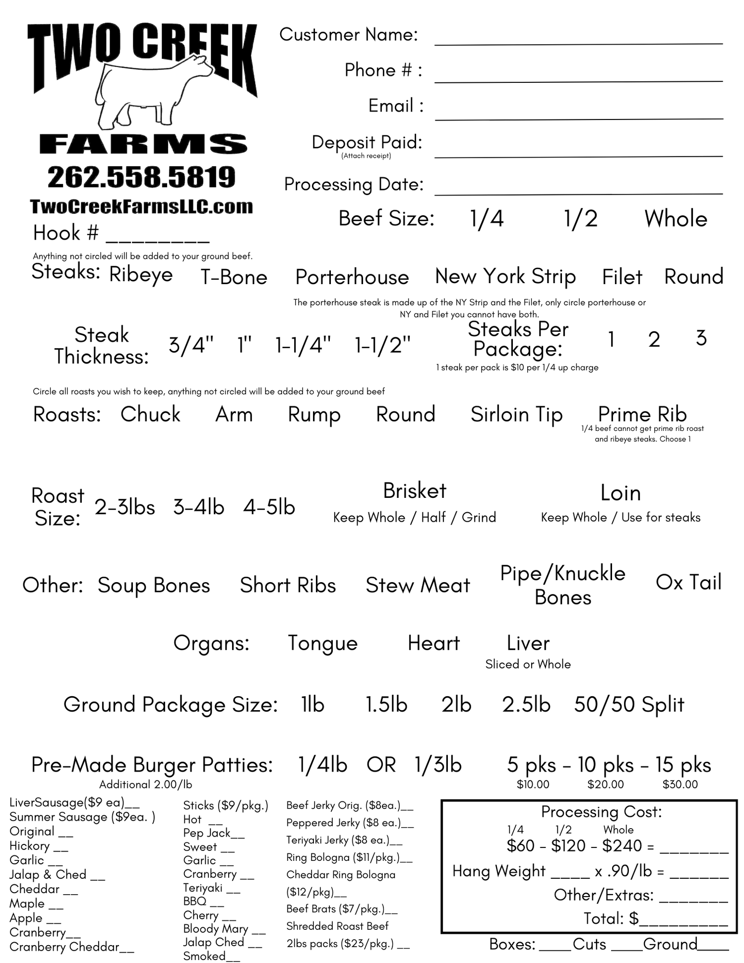 Beef FAQs — Two Creek Farms