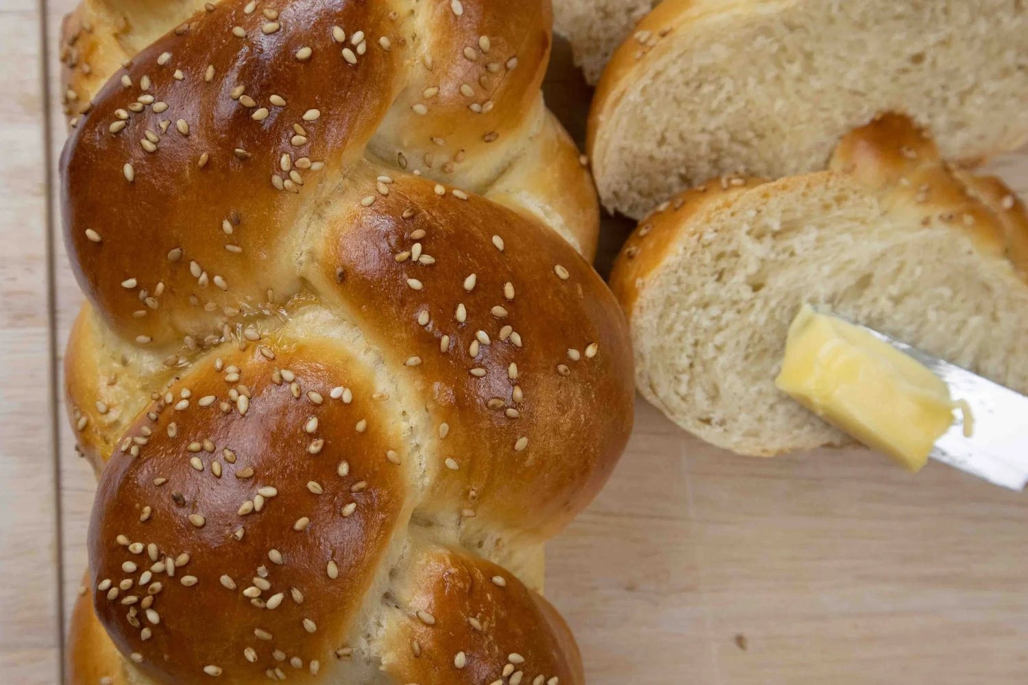 Easy Small Batch Challah Bread Recipe with Sesame Seeds — Its Better with Butter