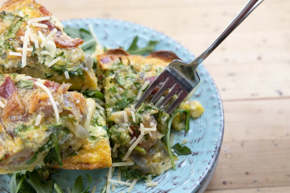 Easy Oven Baked Frittata with Bacon and Arugula — Its Better with Butter