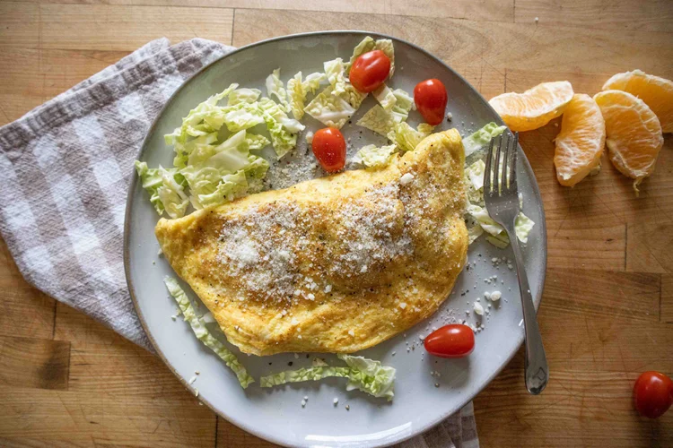 Cabbage Omelette with Tomatoes and Pecorino — Its Better with Butter