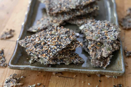 Buckwheat Crackers with Everything Seasoning — Its Better with Butter
