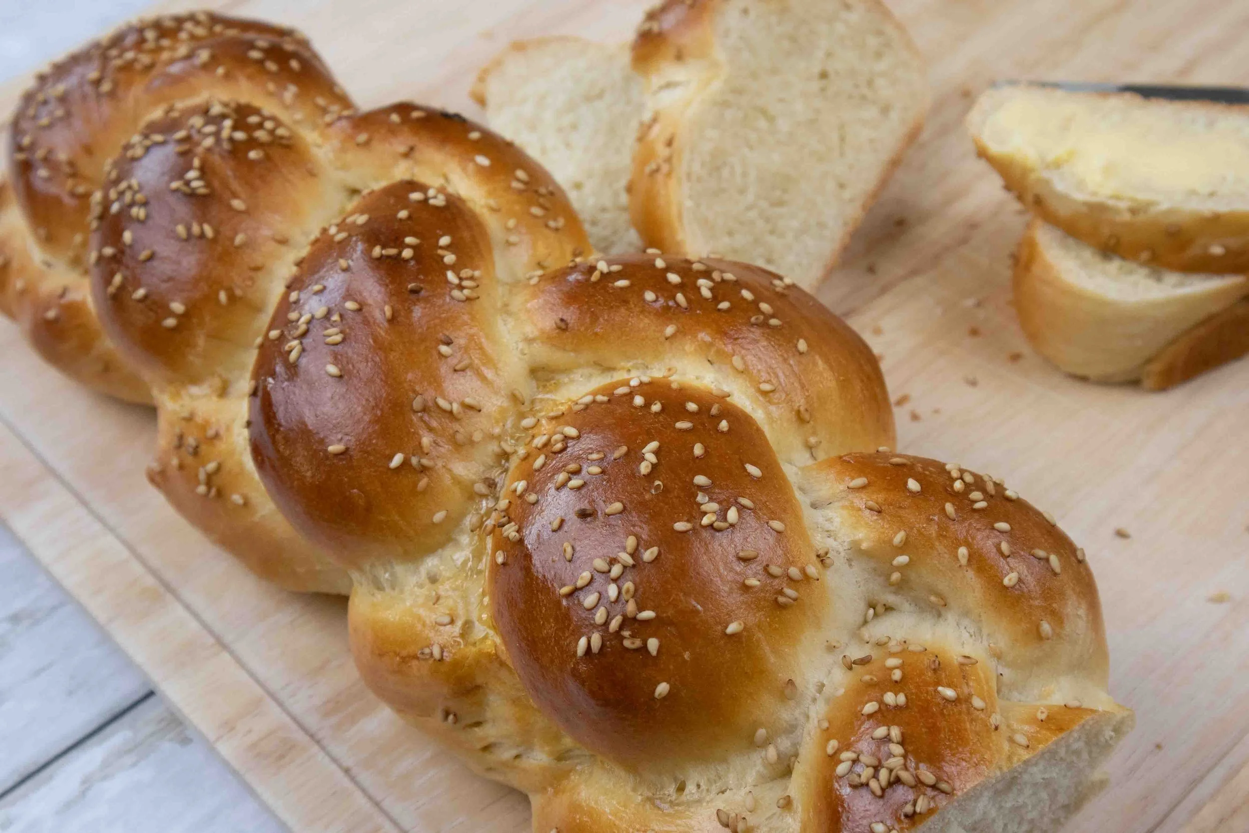 Easy Small Batch Challah Bread Recipe with Sesame Seeds — Its Better with Butter