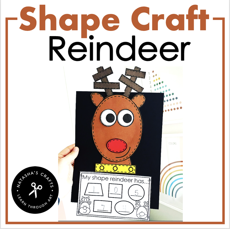 Shape Gingerbread House Craft — Natasha's Crafts