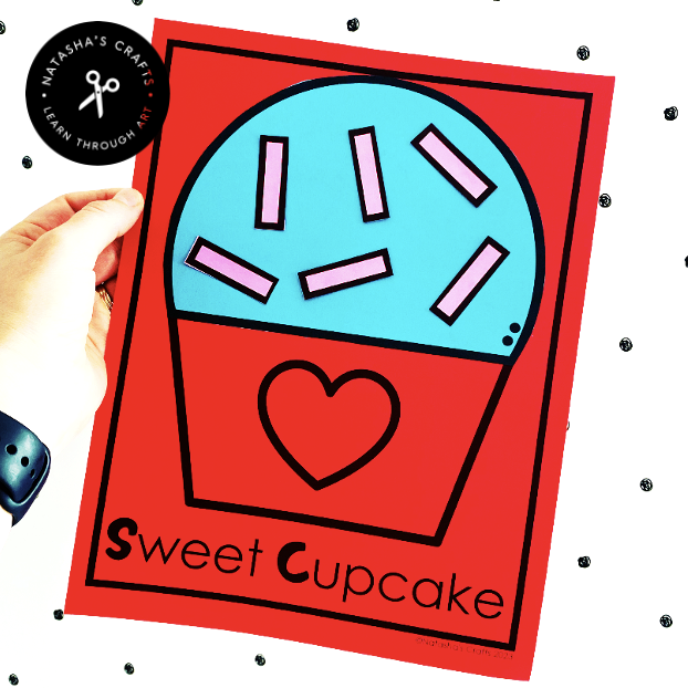 Simple Pizza My Heart Fine Motor Craft — Natasha's Crafts