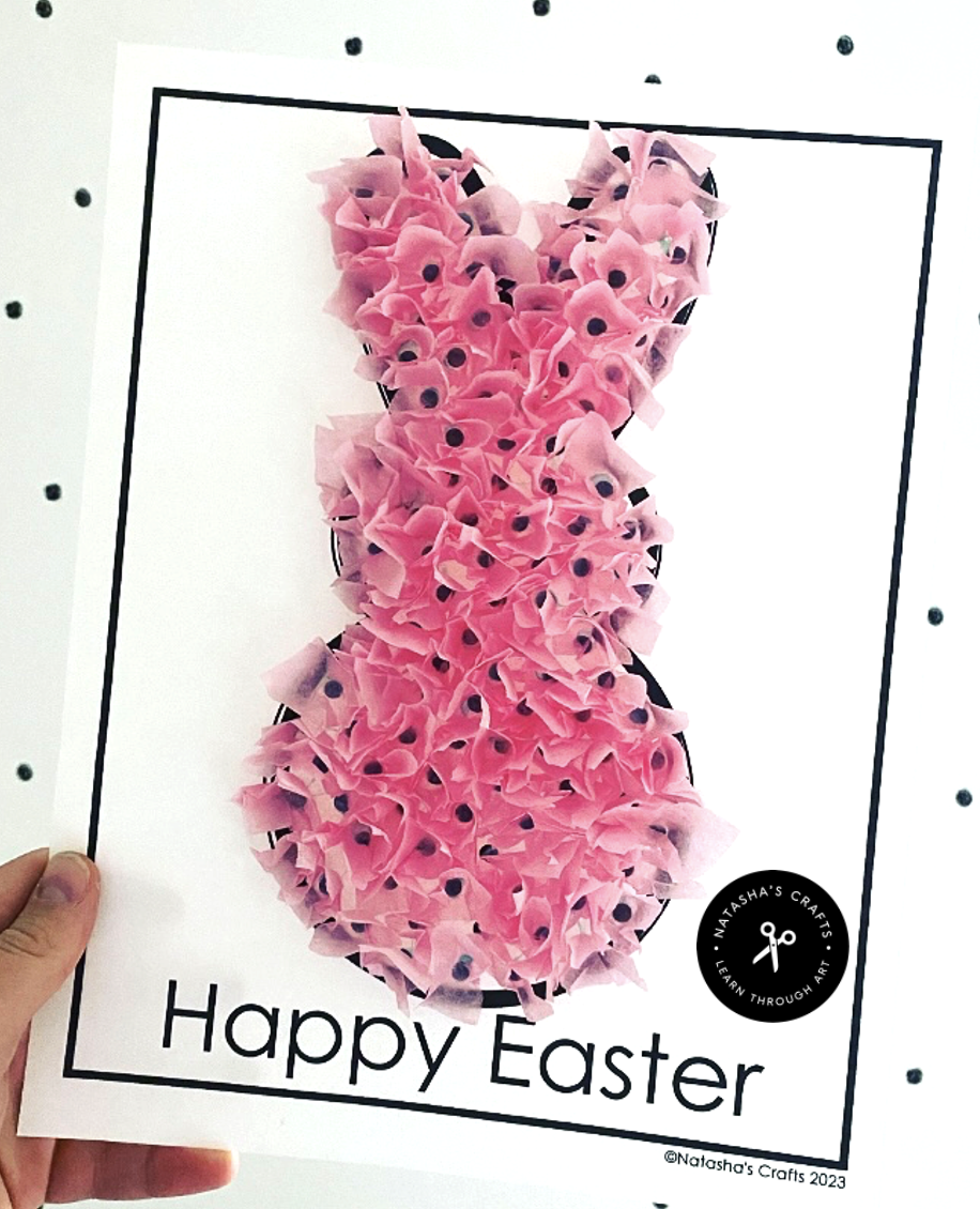 Easter Bulletin Tear Art Paint and Tissue Art — Natasha's Crafts