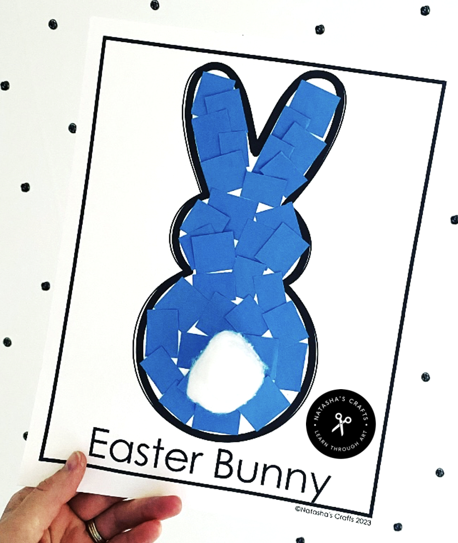 Easter Bulletin Tear Art Paint and Tissue Art — Natasha's Crafts