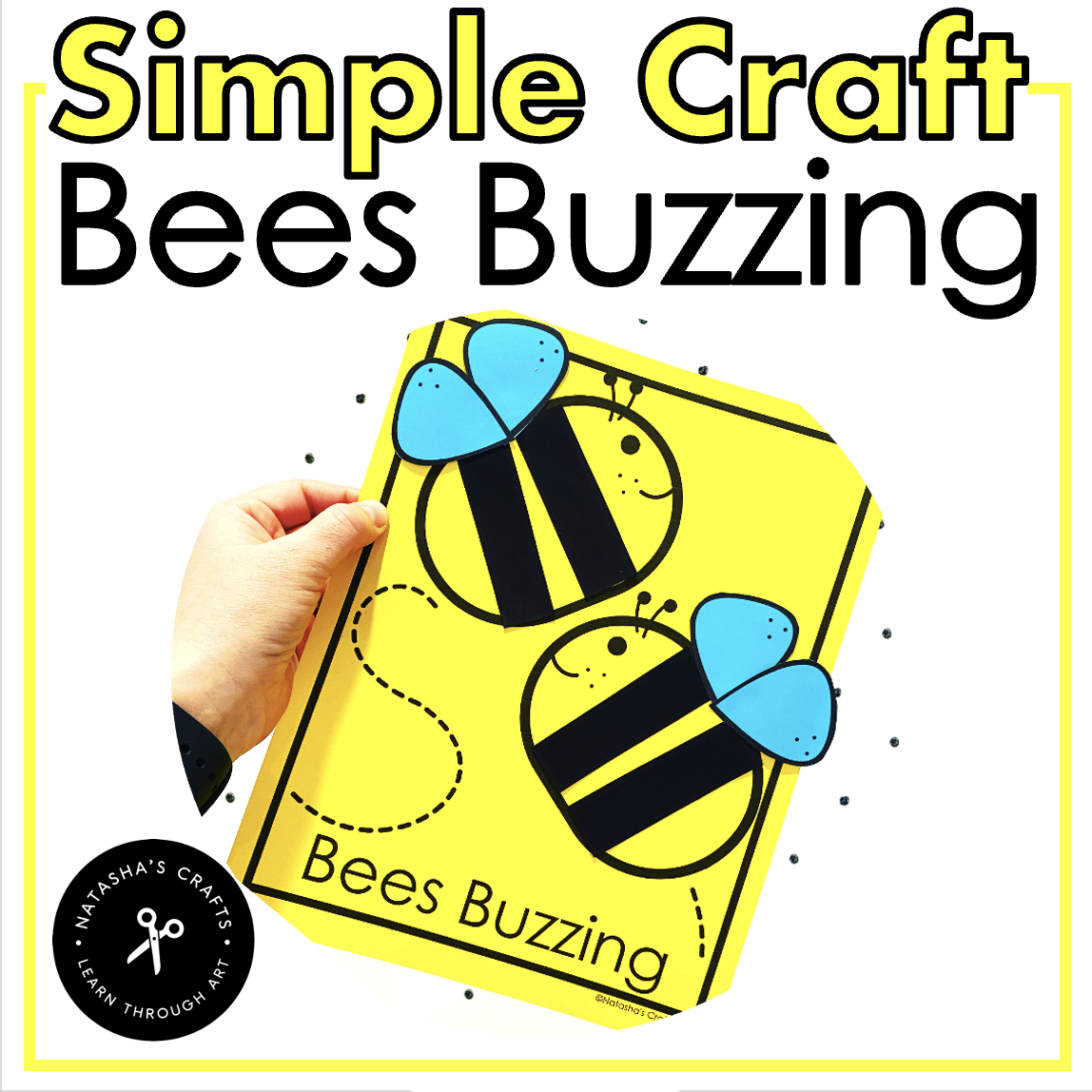 Simple Bee Craft A Fine Motor Craft — Natasha's Crafts