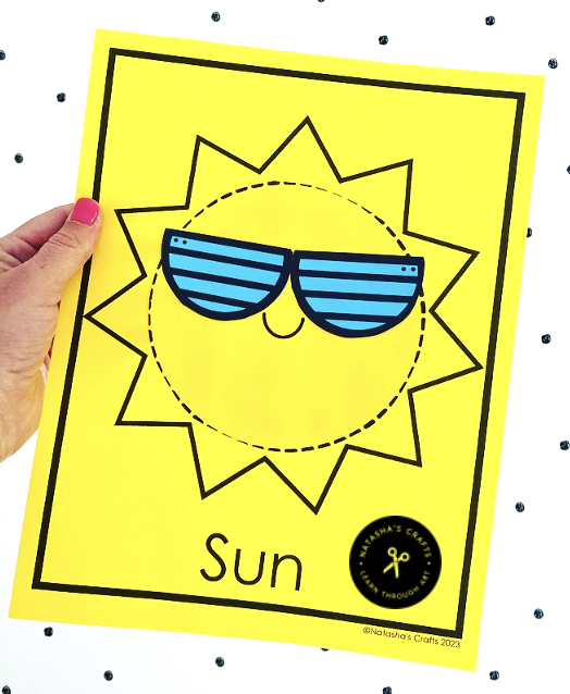 Simple Sun Craft A Fine Motor Activity — Natasha's Crafts